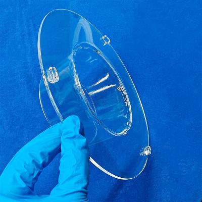 China Corrosion Resistance High Temperature Resistant Transparent Quartz Tube Flange Connected Quartz Glass Tube for sale