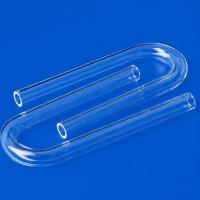China High Temperature Resistant 1100°  Quartz Glass U Tube for furnace tube for sale