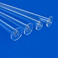 China High Temperature Resistant 1200 Fused Silica Quartz Test Tube with 1100℃ Working Temperature and 99.99% SiO₂ Content for sale