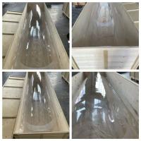 China Custom Large Diameter Heat Resistant JGS2 Fused Silica Quartz Furnace Tube for sale