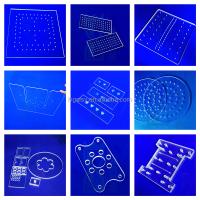 China Custom Laser Drilling Sandblasted Fused Quartz Plate Corrosion Resistant for Semiconductor and Laboratory Equipment for sale