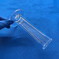China Customized High Transmission 99.99% High Purity Fused Quartz Glass Tube Quartz Flange Tube for sale