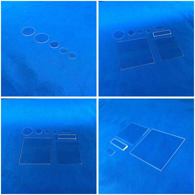 China High Temperature Resistant Transparent Polished Fused Quartz Glass Plate Quartz Sheet for Optical for sale