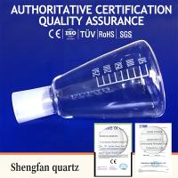 China High Transparent Polishing Fused Silica Quartz Glass Bottle for Chemistry Laboratory Experiment for sale