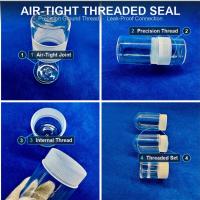 China High Precision High Sealing Performance Quartz Screw Thread Tube Quartz Glass Bottle for Laboratory for sale