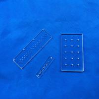 China High Quality Heat Resistant Transparent Rectangular Quartz Glass Sheet with Holes for Semiconductor for sale