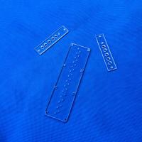 China High Quality Heat Resistant Transparent Rectangular Quartz Glass Sheet with Holes for Semiconductor for sale