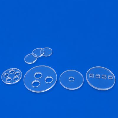 China high temperature resistant JGS1 JGS2 JGS3 clear fused silica quartz glass wafer for Semiconductor manufacturing for sale