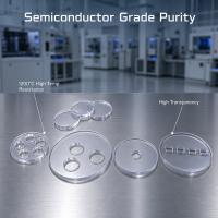 China high temperature resistant JGS1 JGS2 JGS3 clear fused silica quartz glass wafer for Semiconductor manufacturing for sale