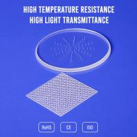 China High Precision CNC Drilled Optical Fused Silica Quartz Glass Plate Polished Wafer for sale