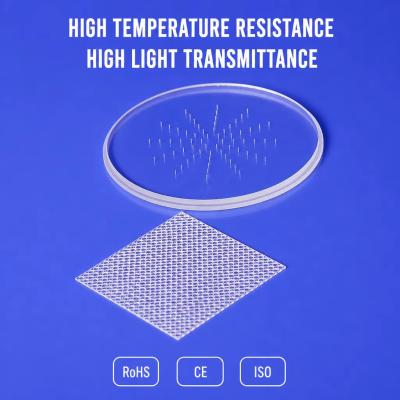 China High Precision CNC Drilled Optical Fused Silica Quartz Glass Plate Polished Wafer for sale
