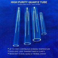China High Transmittance Fused Silica High Pressure Resistant Polishing Quartz Glass Tube for Semiconductor for sale