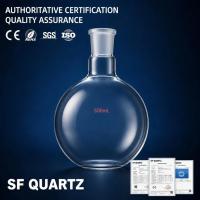 China Professional Custom Corrosion Resistant Transparent Quartz Bottle for Lab for sale