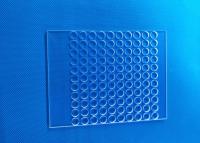 China Bright Precision Glass Machining Long Lifespan Light Weight UV Transparency for sale