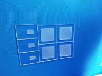 China XRD Sample Tank Test Sheet Carrier Chip Slotted Quartz Glass Sheet Sample Tank Can Be Customized for sale