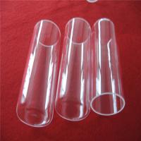 China High Purity 99.99% SiO2 Quartz Glass Tube with 1180℃ Annealing Point and 1100℃ Strain Point for Semiconductor Applications for sale