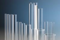 China Hardened Quartz Glass Tube Instrument High Temp Resistant Round Bottom for sale