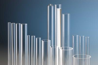 China Hardened Quartz Glass Tube Instrument High Temp Resistant Round Bottom for sale