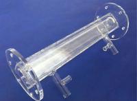 China Precise Dimension Glass Test Tubes Large Transparant 100-400 OD DiameterUv Protection Fused Quartz Tube , Silica Glass T for sale