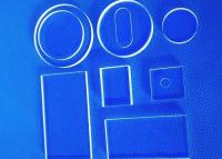 China High Precision Quartz Glass Sheet , Quartz Products Clear Color Convex Lens for sale