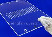 China Bright Precision Glass Machining Long Lifespan Light Weight UV Transparency for sale