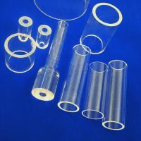 China High Purity Quartz Glass Tube Clear Crystal Goblet Customized Size for sale