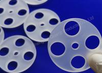 China Transparent Round Holes Fused Silica Quartz Glass Sheet for sale