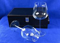 China Handmade Modern Quartz Lead Free Goblet Wine Glass for sale