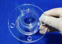China Clear Fused Quartz Tube Flange For Laboratory for sale
