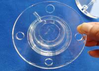 China High Temperature Resistance Quartz Tube Flange For Chemical Industry Electric Light Source for sale