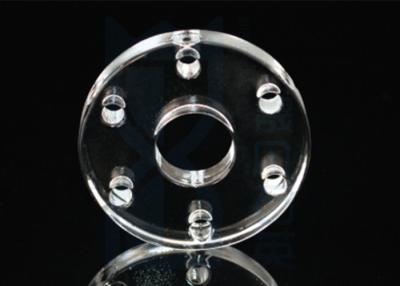 China High Temperature Resistance Quartz Tube Flange For Chemical Industry Electric Light Source for sale