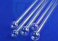 China Laboratory Apparatus Sphere End 100mm Quartz Glass Tube for sale