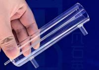 China Lab Double Walled SIO2 Quartz Glass Tube Jacketed Tempering Quartz Glass Tube for sale