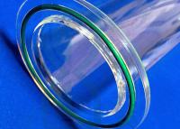 China Heating Element Welding Sio2 Quartz Tube Flange for sale
