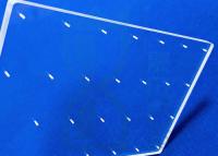 China Laser Drilling Clear Morse 6.5 Quartz Glass Plate for sale