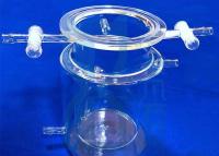 China Morse6.5 Flange Quartz Reactor Tube With Grinding Mouth for sale