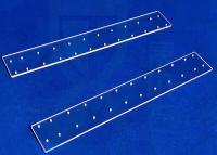 China High Precision Laser Drilling Transparent Fused Silica Plate With Hole for sale