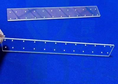 China 92% Transparent Quartz Glass Substrate With Laser Drill Holes for sale