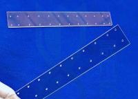 China 92% Transparent Quartz Glass Substrate With Laser Drill Holes for sale