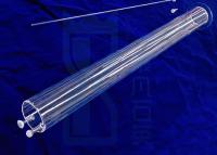 China Furnace Quartz Tubing Flange With Large Joints Transparent High Purity for sale
