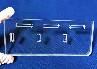 China ISO9001 99.99 Purity Uv Clear Fused Silica Plate With Hole for sale