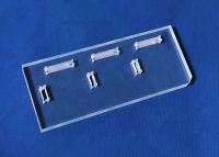 China ISO9001 99.99 Purity Uv Clear Fused Silica Plate With Hole for sale