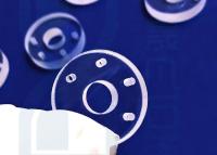 China Laser Drilling Round Clear Fused Silica Wafer With Hole for sale