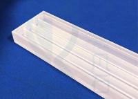 China Custom Frosted Square Large 2.2g/Cm3 Quartz Glass Sheet for sale