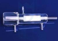 China Polishing Double Deck Clear Fused Silica Tube With Side Tube for sale