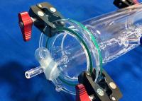 China Gas Frosted Glass Valve Quartz Reactor Science Lab Glassware for sale