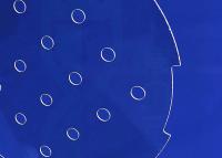 China 40/60 92% Transparent Quartz Glass Substrate With Laser Drill Holes for sale