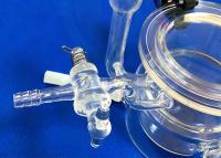 China 2.2g/Cm3 Frosted Glass Ball Head Quartz Reactor for sale