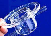 China Frosted Glass Ball Head 50ml Quartz Reactor Science Lab Glassware for sale
