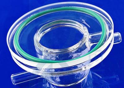 China Frosted Glass Ball Head 50ml Quartz Reactor Science Lab Glassware for sale